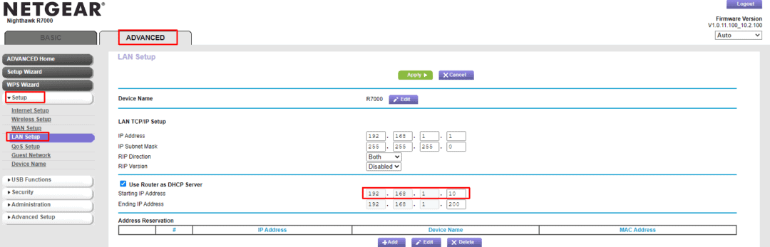 DHCP-netgear | techwaiz.co.il
